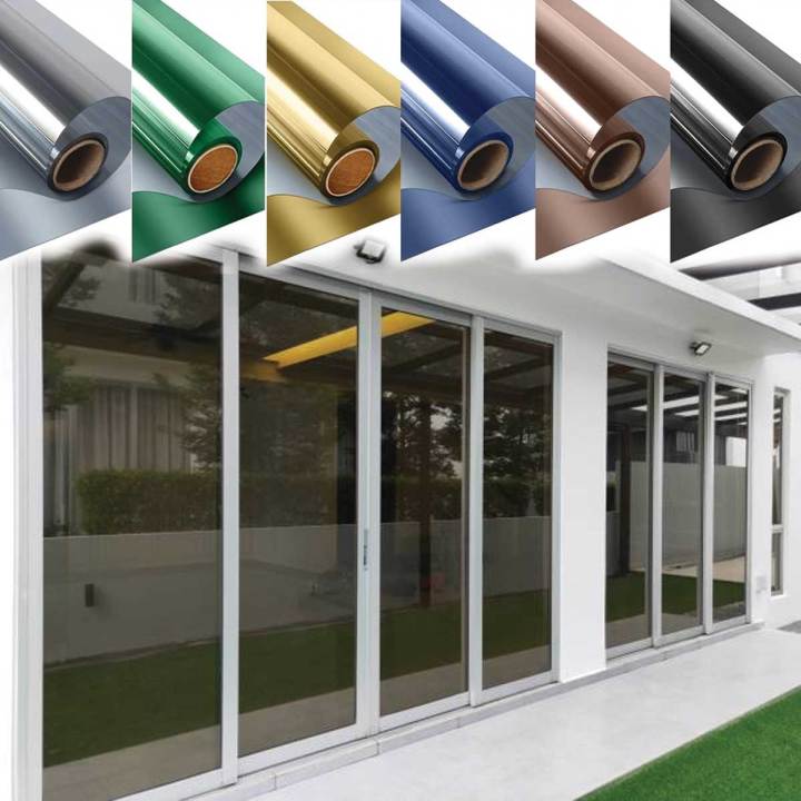 DIY FreeTools Tinted Rumah Privacy Window Film Color Glass Sticker ...