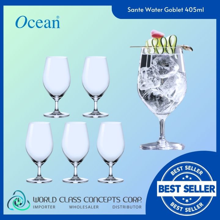 Ocean Glassware Sante Water Goblet 405ml / 14 1/4oz Set of 6 (WCCC)(SM ...