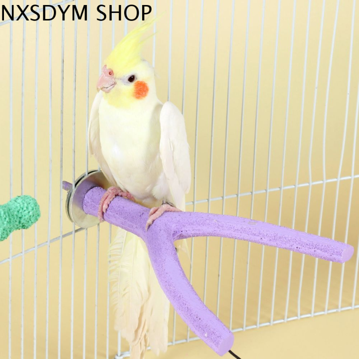 NXSDYM Y/T Shaped Bird Standing Perches Stick Non-slip Resin Bird Chew ...