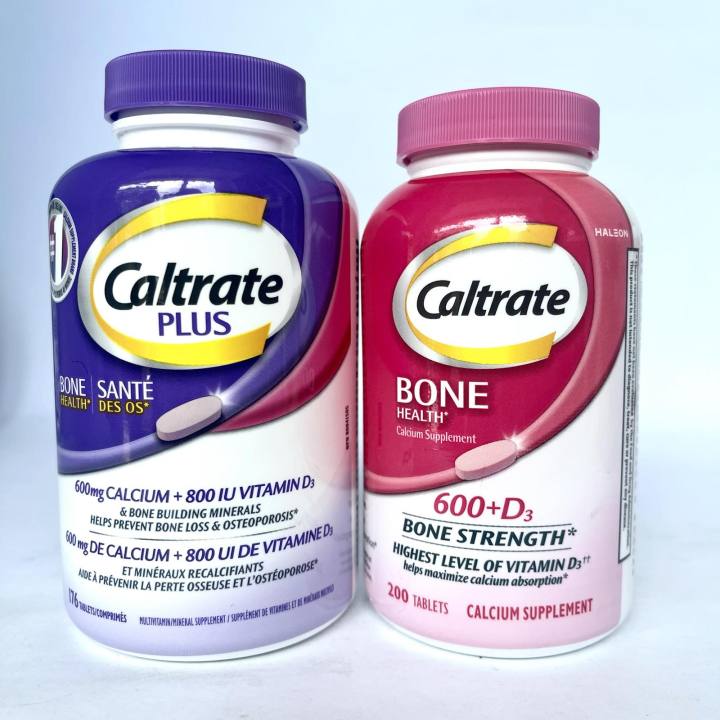Caltrate Plus BONE HEALTH 600 mg Calcium+800 IU Vitamin D3 176 tab ...