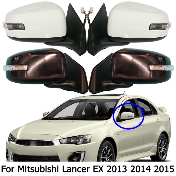 Car 7/9 Wires Outside Side Rearview Mirror Assembly For Mitsubishi ...
