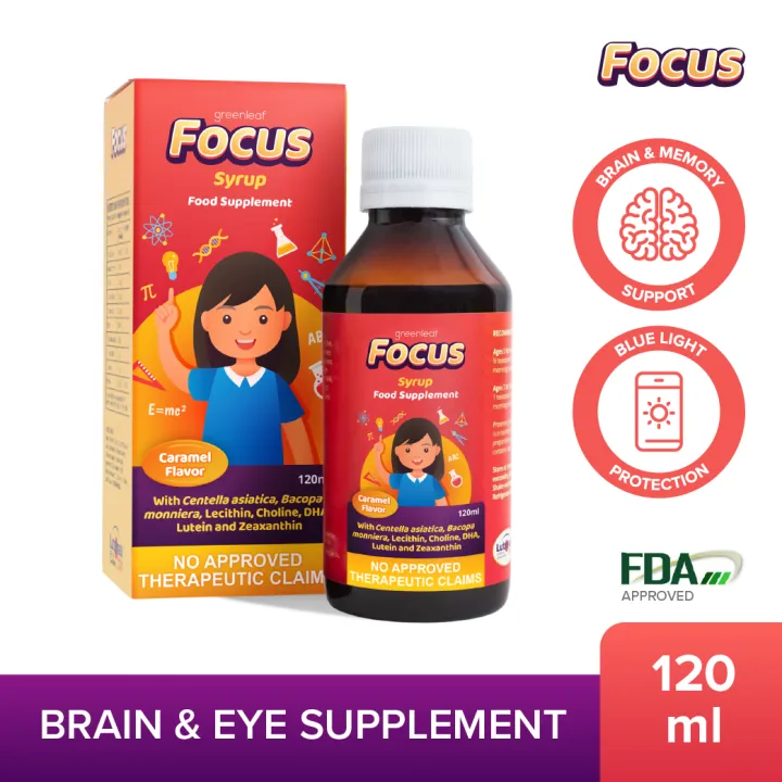 Focus Syrup Brain & Eye Supplement for Kids - 120ml | Lazada PH
