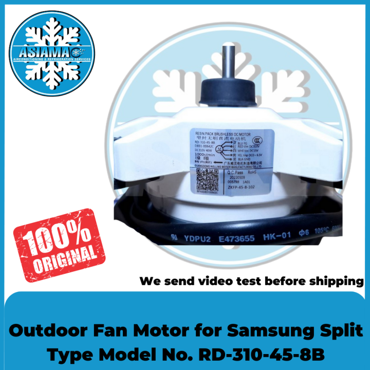 Outdoor Fan Motor for Samsung Split Type Model No. RD-310-45-8B | Lazada PH