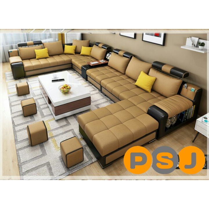 Sofa leter u / sofa minimalis letter u / sofa ruang keluarga / sofa ...