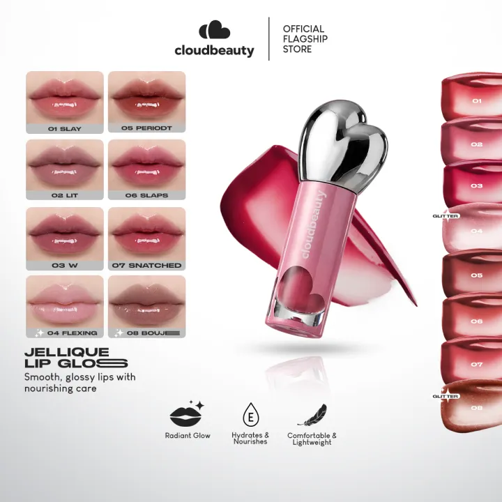 Cloudbeauty Jellique Lip Gloss — 3D Volume High Shine Cooling Gloss ...