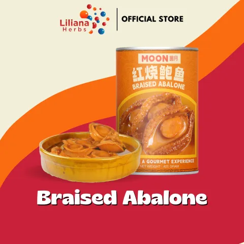 3PCS Moon Brand Braised Abalone in can 紅燒鲍鱼 (exp2026) | Lazada