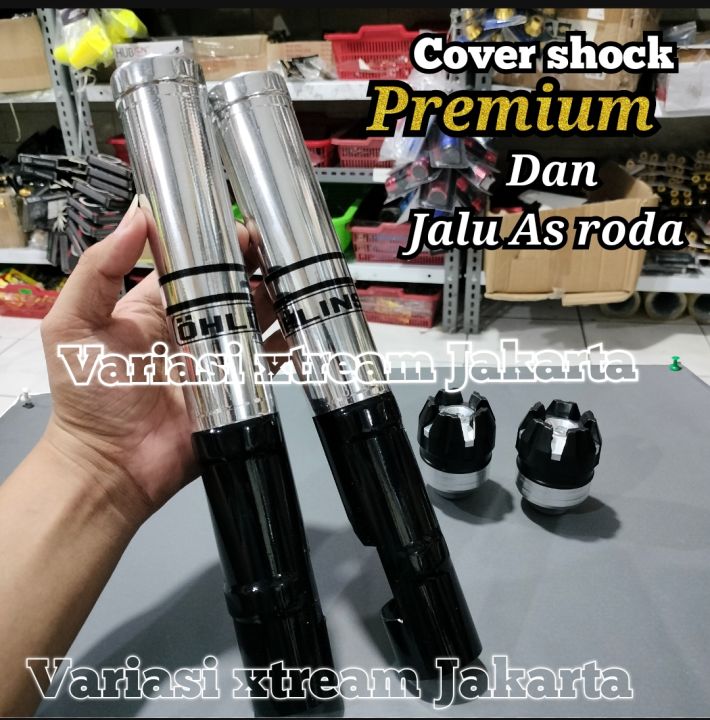 Promo cover shok depan matic Honda semua tahun(beat,Vario, Scoopy ...