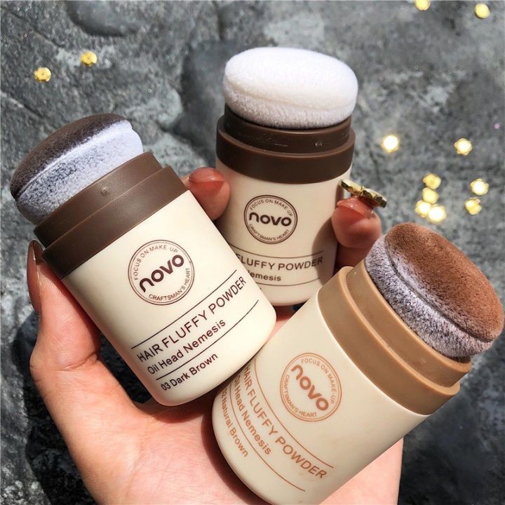 111 (ใหม่/แท้) สีตามฝา novo hair line powder ปิดผมบาง ที่ปิดเหม่ง ผง ...