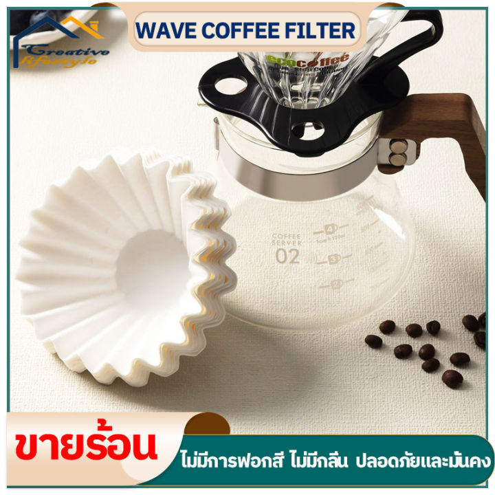 Wave Filter กระดาษกรอง คาลิตะ กระดาษกรองแบบเวฟ คาลิตะ กาแฟดริป กกระดาษ ...