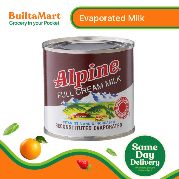 Alpine Evaporated Full Cream Milk (140mL) | Lazada PH