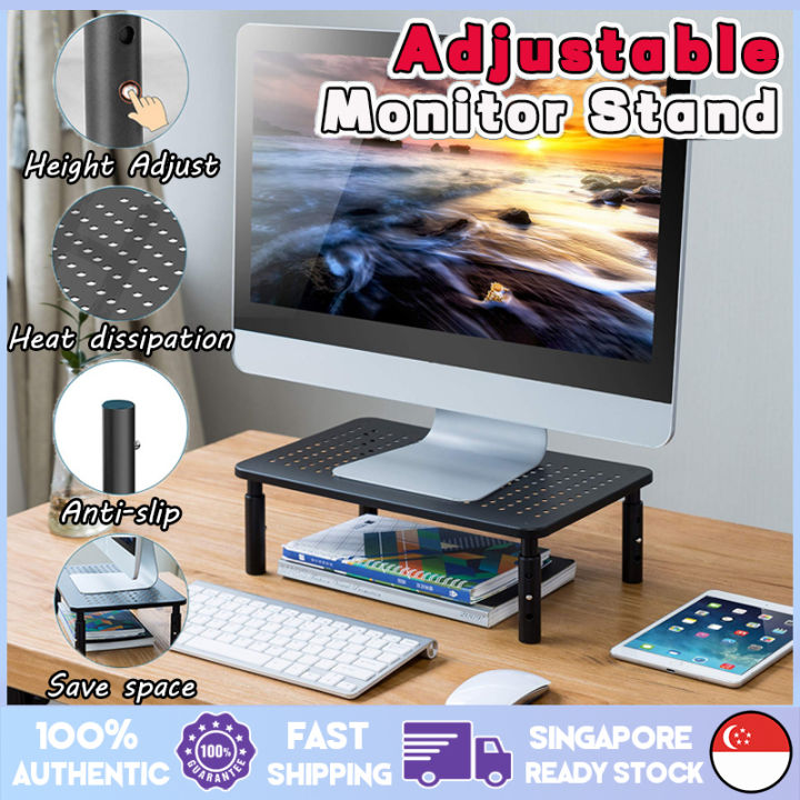 【Local Stock】Metal Mesh Platform Heat Dissipation Monitor Stand ...