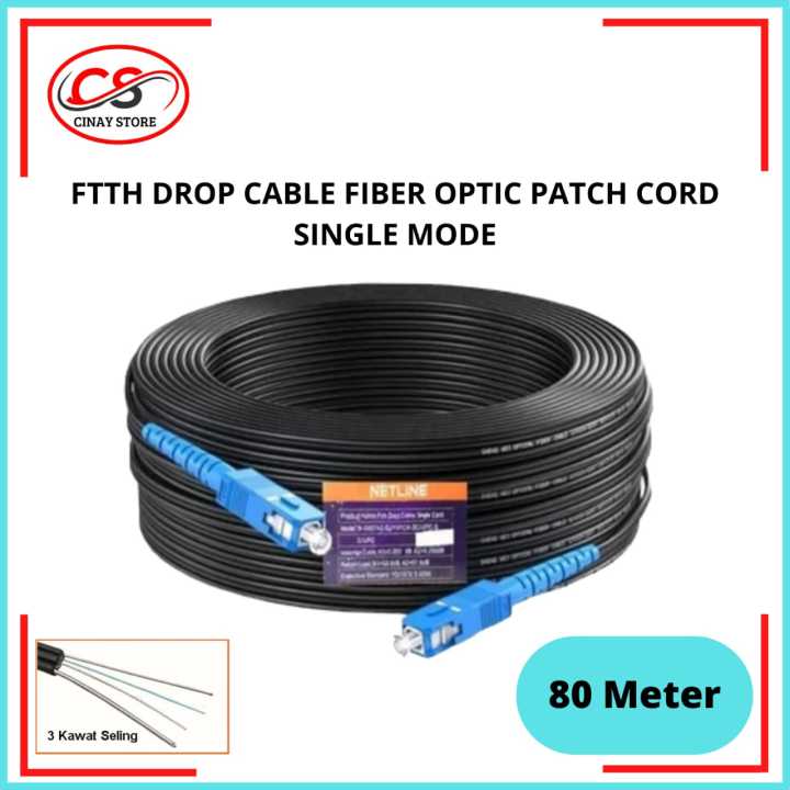 KABEL FO FIBER OPTIC SC - SC SINGLE MODE 80 METER | Lazada Indonesia