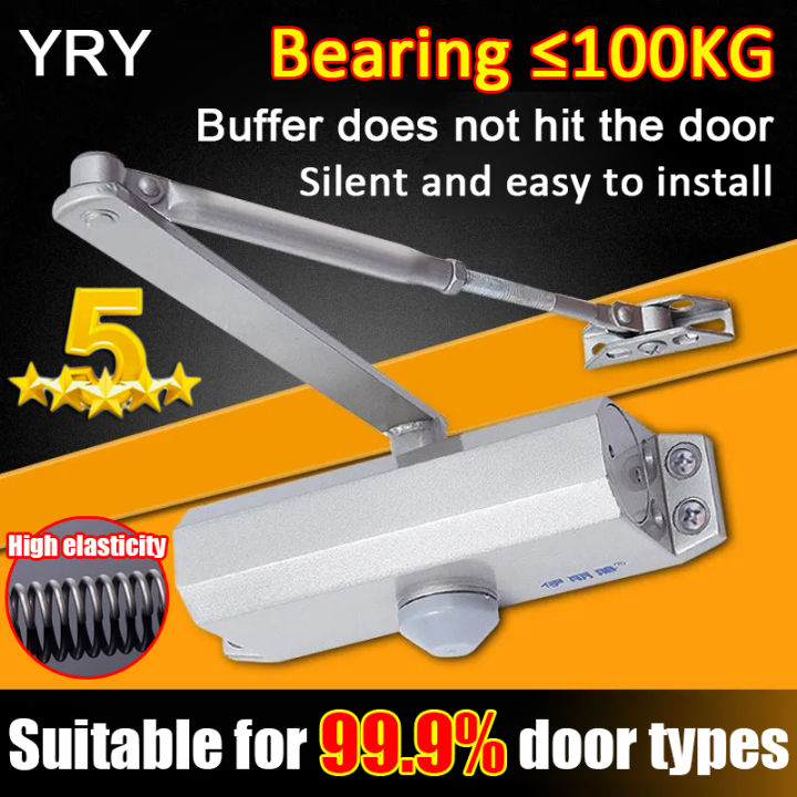 【24hours delivery】 automatic door hydraulic door closer 100KG 180° open ...