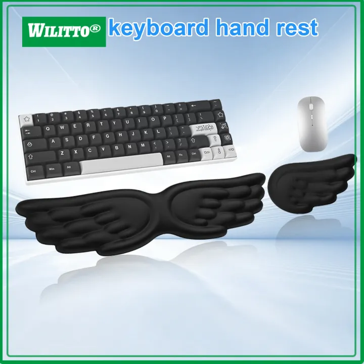 Angel Wing Keyboard Wrist Rest Ergonomic Wrist Support Pad Silicone ...