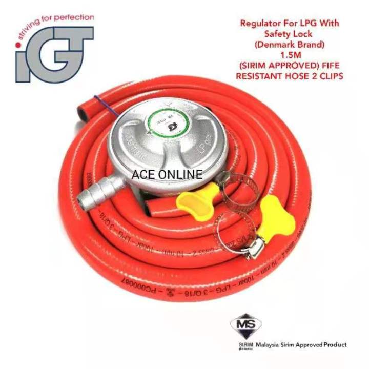 IGT Type A120 Gas Regulator for LPG W/O EFV With SAFETY LOCK (Denmark ...