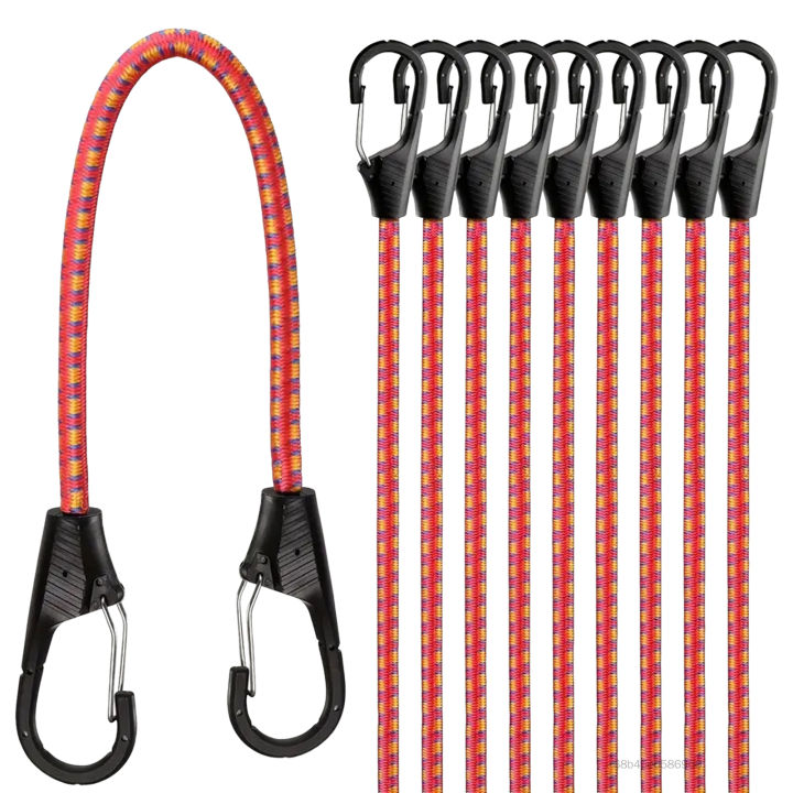 20 Inch Bungee Cords with Hooks Multi-Purpose Strong Elastic Bungee ...