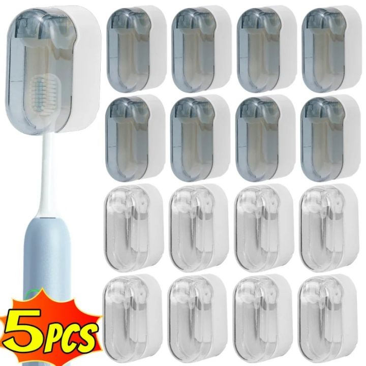 Automatic Flip Toothbrush Holder Wall-Mounted Punch-free Dustproof ...