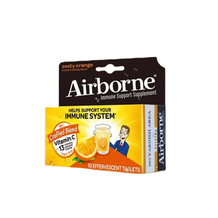 Airborne Sugar-Free Vitamin C Effervescent Tablets - (10 Tablets/Box)*3 ...