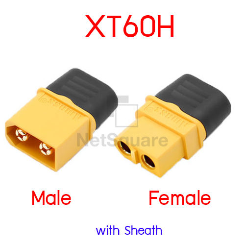 XT60 Plug XT60H พร้อมฝาครอบท้าย ปลั๊กแบตเตอรี่ ขั้วต่อแบต Plug ...