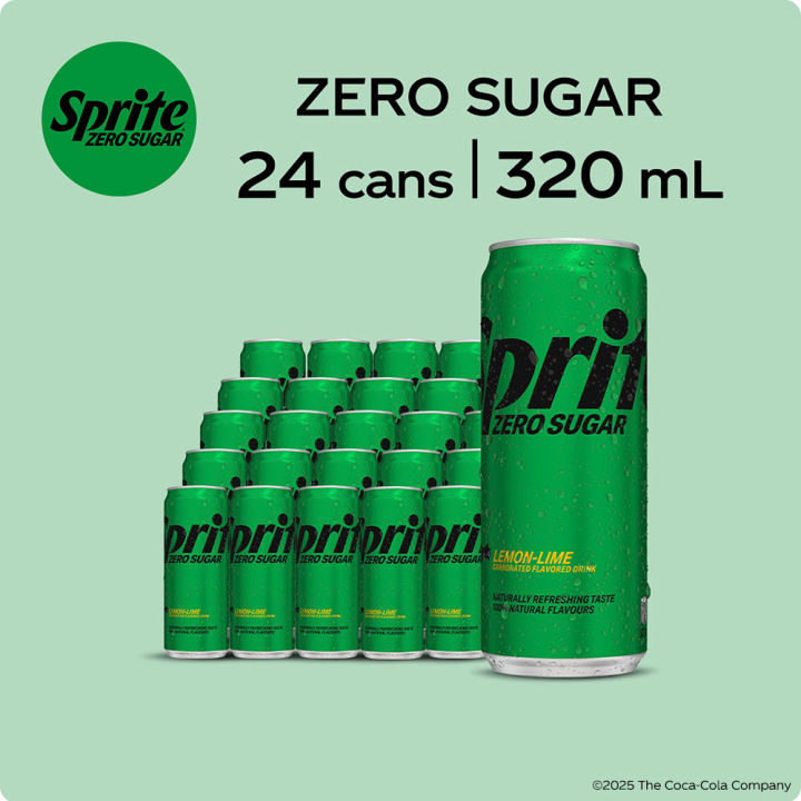 Sprite Soda Zero Sugar 320ml - Pack of 24 | Lazada PH