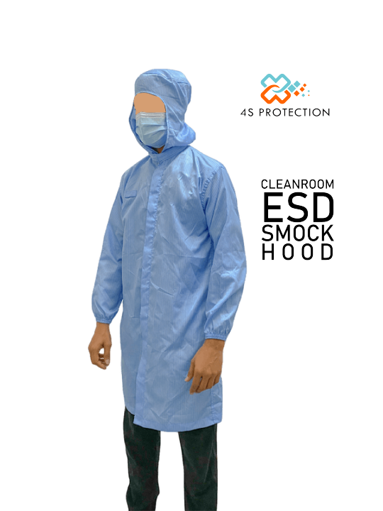 [4S] Cleanroom Esd Smock with Hood | Lazada