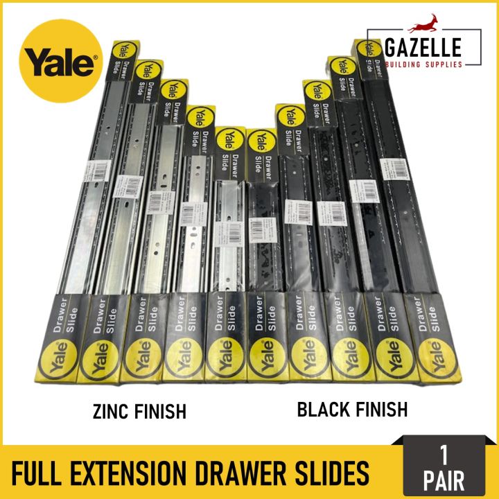 Yale Full Extension Drawer Slide Guide 12" / 14" / 16" / 18" / 20" / 22 ...