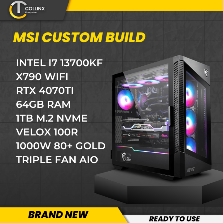 [ MSI PC BUILD D ] INTEL I7 14700KF -I9 14900KF 14TH GEN GAMING DESKTOP ...