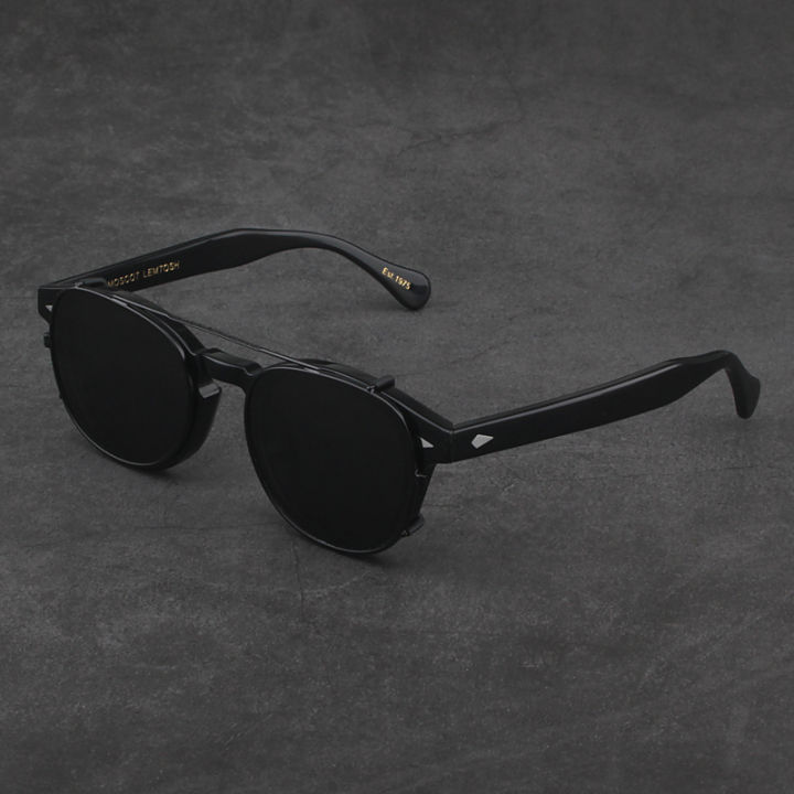 MOSCOT LEMTOSH glasses frame male Shawn Yue with retro plate black ...