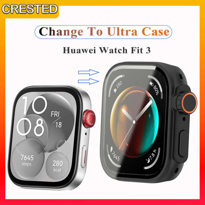 Case for Huawei Watch Fit 3 Hard Plastic Cover Scratch-Resistance with ...
