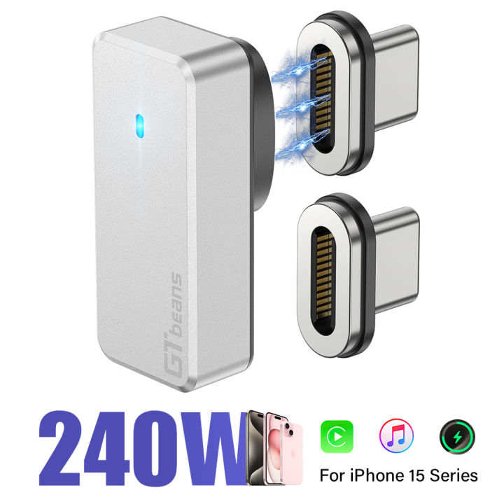 PD 240W USB 4.0 Gen 2 Type C To C Super Fast charging Magnetic Adapter ...