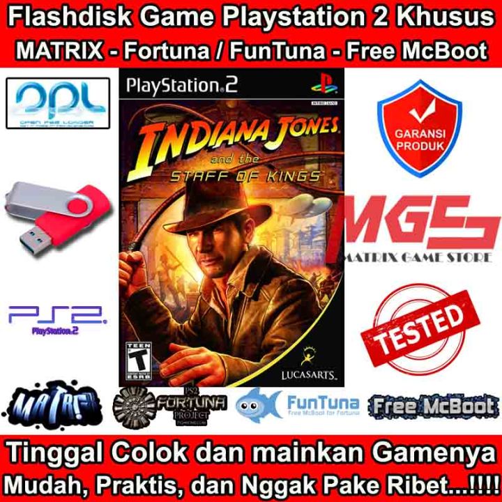 Flashdisk Game PS2 PS 2 Indiana Jones and the Staff of Kings | Lazada ...
