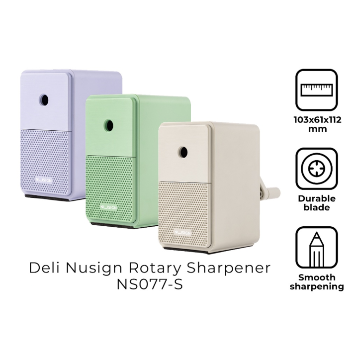 Deli Nusign Rotary Sharpener NS077-S | Lazada PH