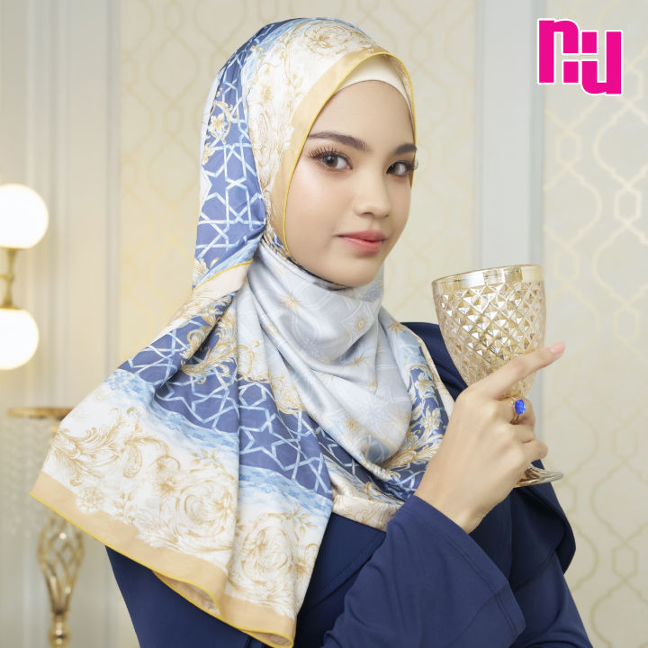 NUNUH FIROJA ผ้าคลุมผมฮีญาบมุสลิม แบบผ้าพันยาว | Lazada.co.th