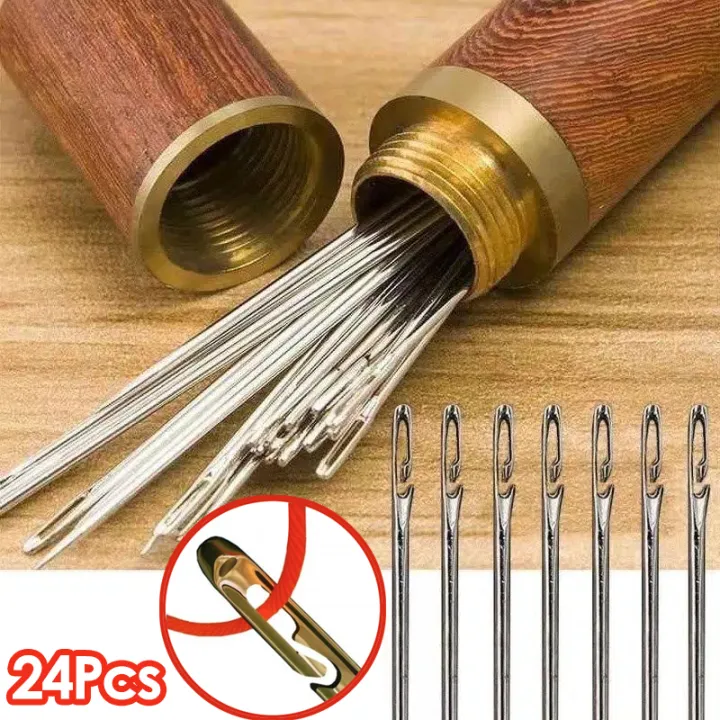Stainless Steel Blind Sewing Needle Elderly Quick Automatic Self ...