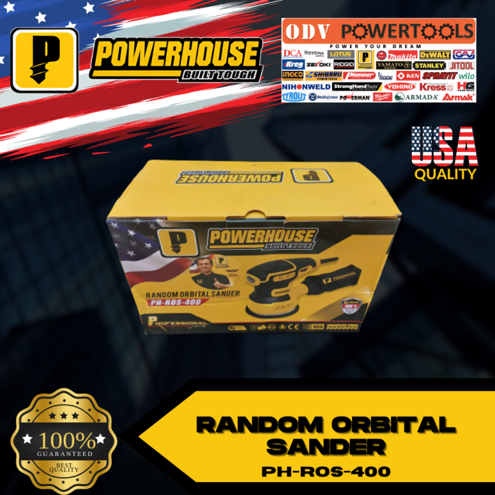POWERHOUSE Random Orbital Sander 400W PH-ROS-400 - ODV POWERTOOLS | Lazada PH