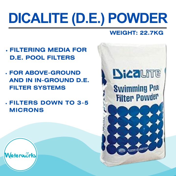 Dicalite Diatomaceous Earth (DE Filter Powder) for Swimming Pools 22 ...