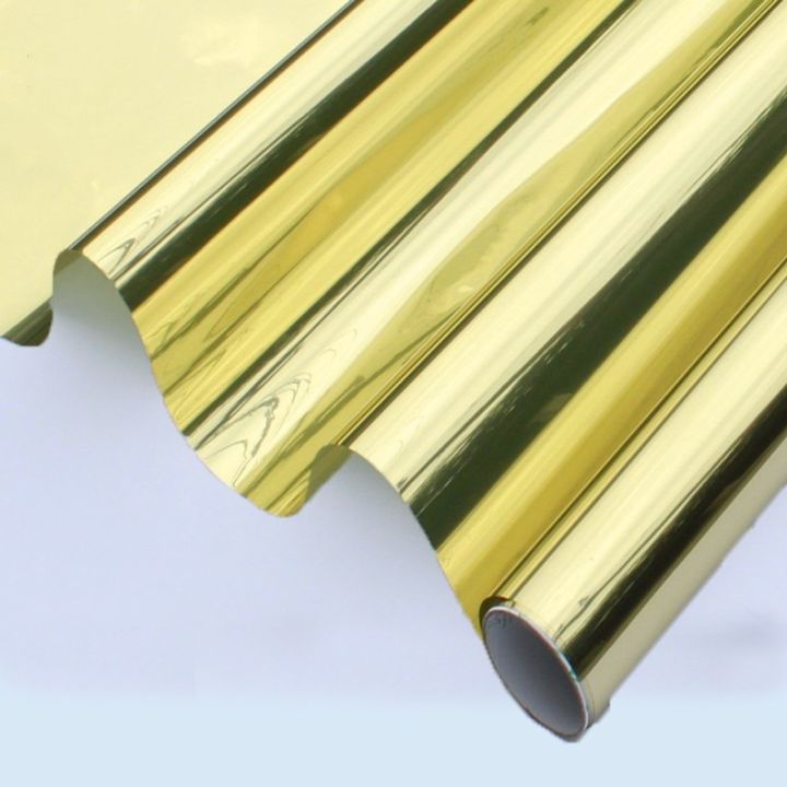 Gold Color Insulation Solar Window Film Reflective One Way Mirror Color ...