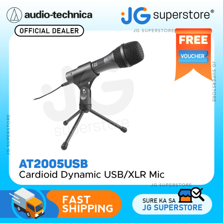 Audio Technica AT2005 USB Cardioid Dynamic USB/XLR Microphone | JG ...