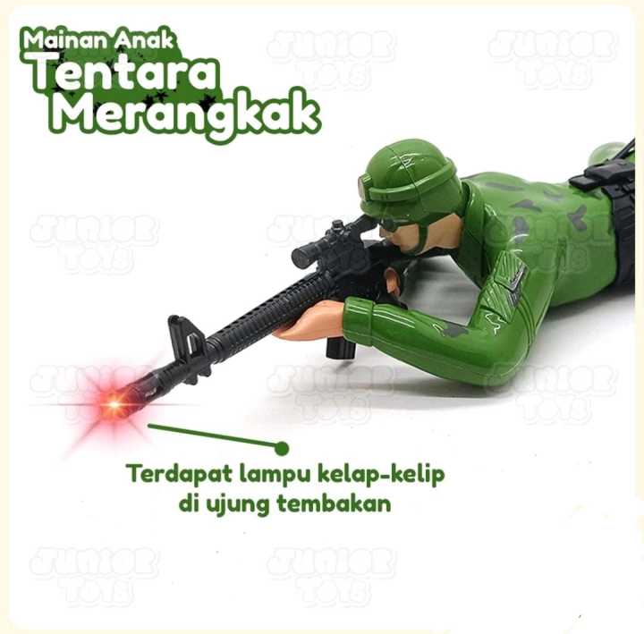 Mainan Anak Robot Tentara Merayap/Mainan Anak Cowok/Figure Tentara ...
