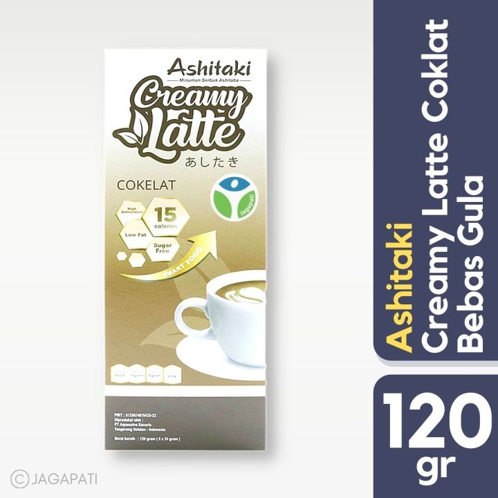 Ashitaki Creamy Latte Cokelat 120gr (5x24) - Ekstrak Ashitaba - Seledri ...