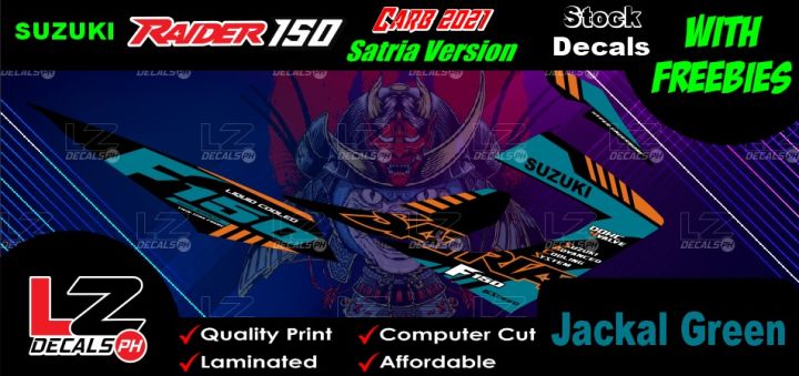 Suzuki Raider 150 Carb (2021) Satria Version Stock Decals / Stickers ...