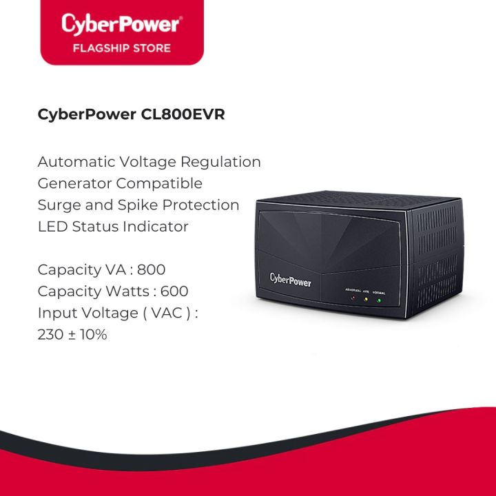 CyberPower AVR CL800EVR 800VA/600W | Lazada PH