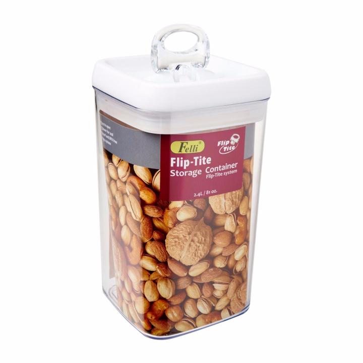 Felli Flip Tite Square Container 2.4L | Lazada Singapore