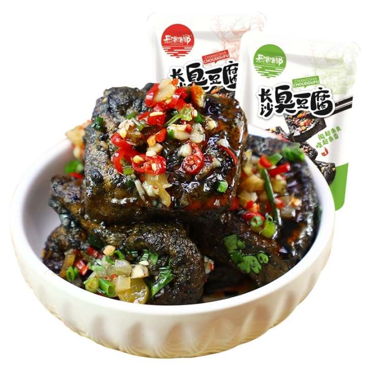 Instant Spicy Stinky Taufu Snack [4 packs] - Yue Gang Yu Du [Spicy ...