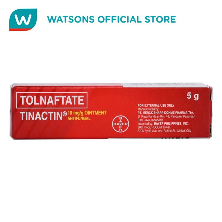 TINACTIN Tolnaftate Ointment 10mg/g 5g | Lazada PH
