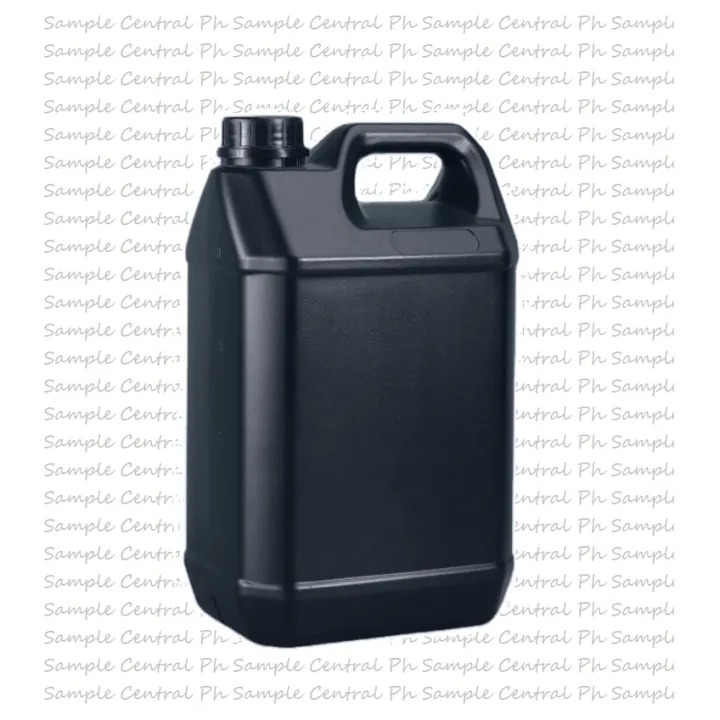4 liter slim gallon heavy duty empty bottle jerrycan BLACk | Lazada PH