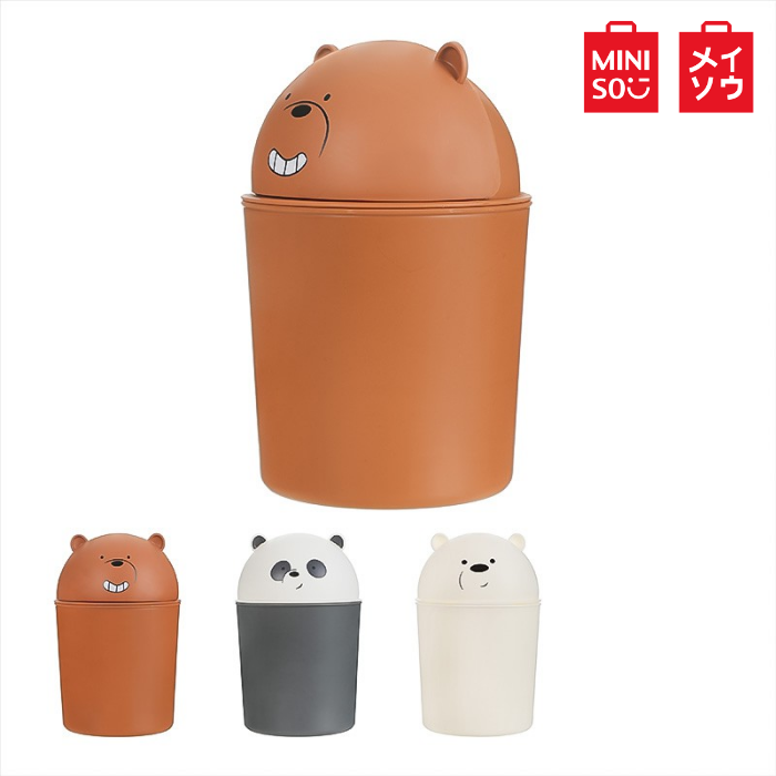 Miniso We Bare Bears Waste Bin | Lazada PH