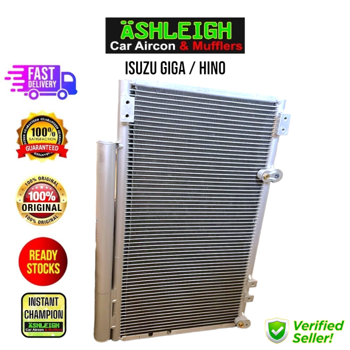 Isuzu Giga / Hino Truck Condenser with Drier Laminated Car Aircon Parts ...