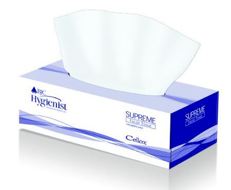 กระดาษเช็ดหน้าบีเจซี สุพรีม ขนาด 170 แผ่นคู่ ทิชชู ไฮจีนิสท์ เช็ด ...