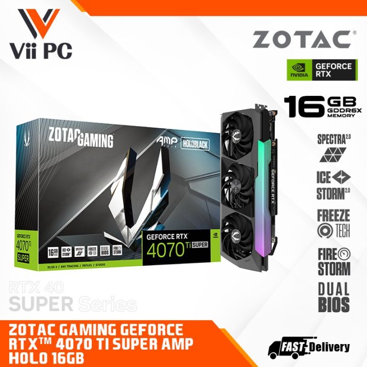 ZOTAC GAMING GeForce RTX 4070 Ti/ RTX4070 Ti Super/ RTX4070Ti Super/rtx 4070Ti SUPER AMP HOLO ...